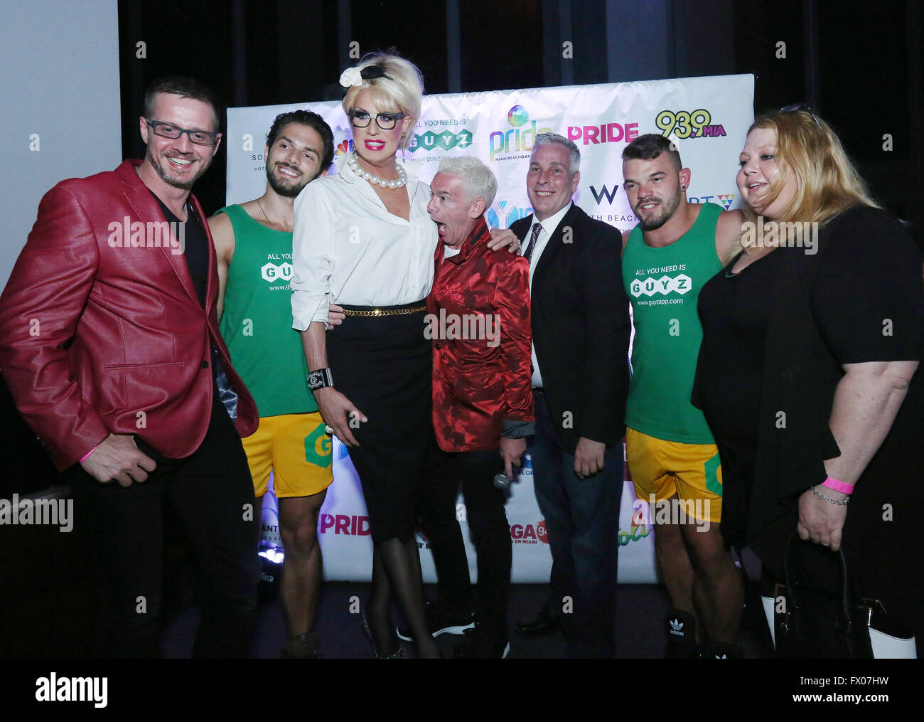Miami, Florida, USA. 08th Apr, 2016. Douglas Richter (from left ...