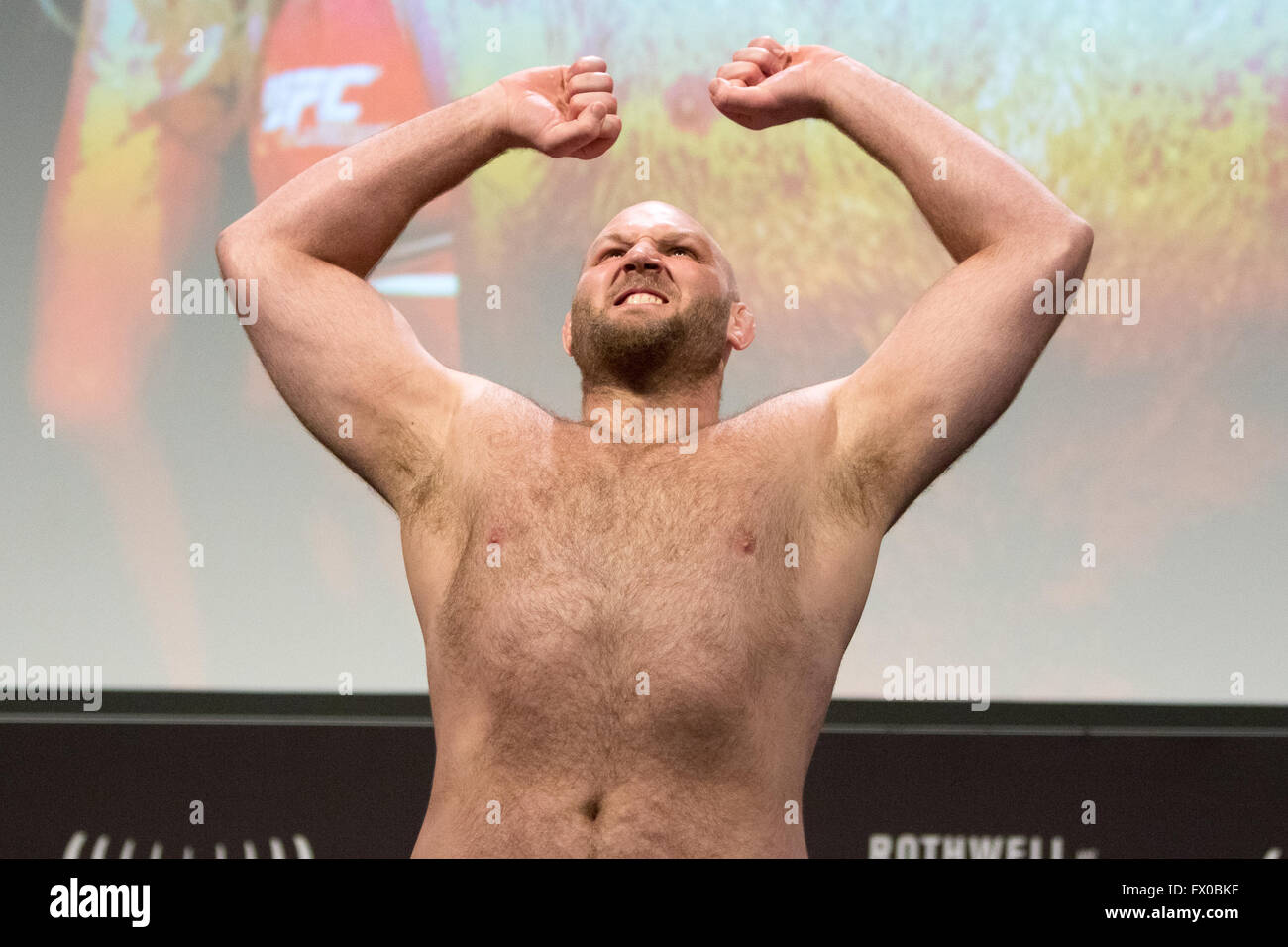 Ben Rothwell celebrates making the weight ahead of his fight with ...