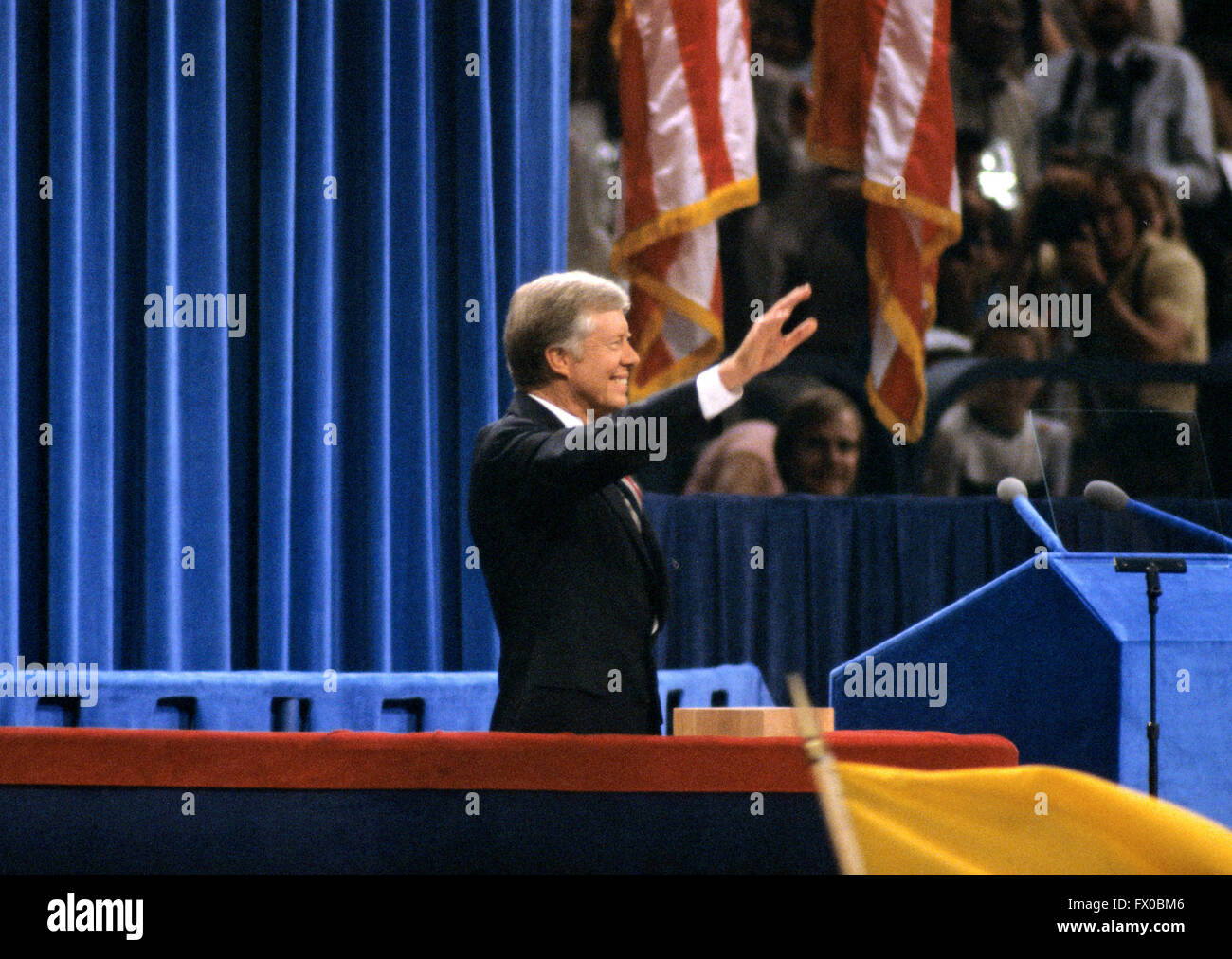 United States President Jimmy Carter delivers his speech accepting his ...