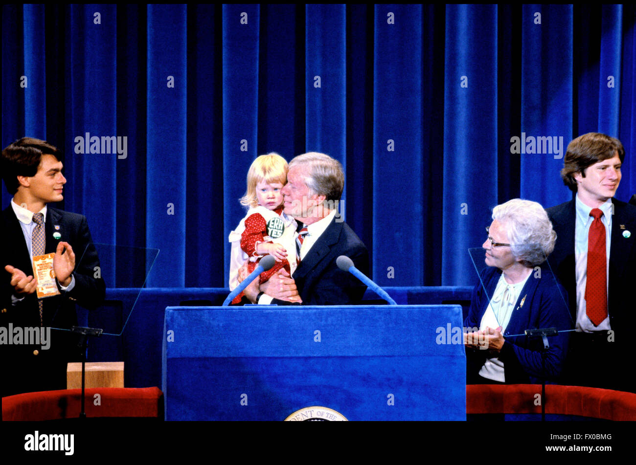 United States President Jimmy Carter delivers his speech accepting his ...