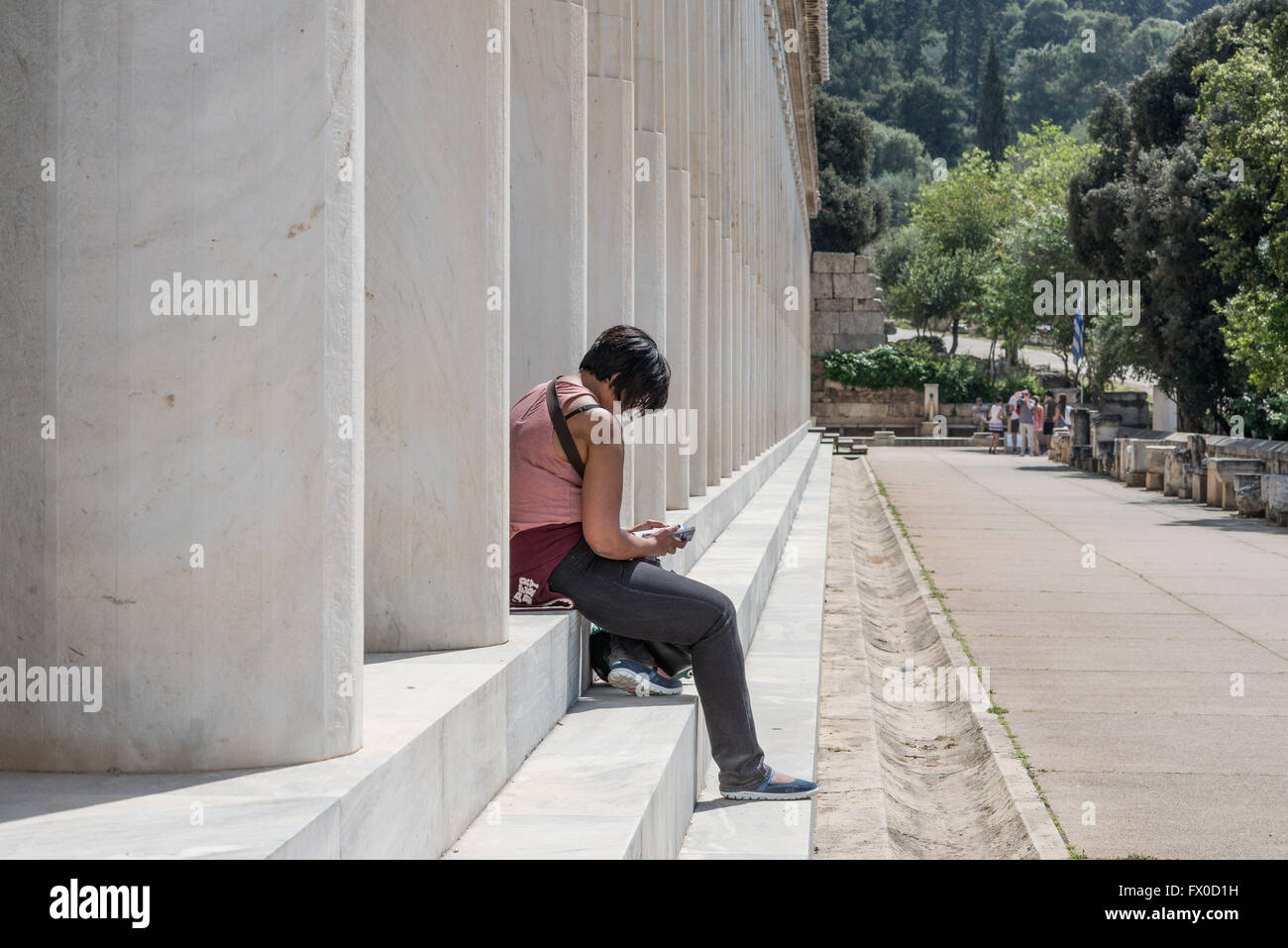 Athens, Greece. 9th Apr, 2016. The Agora of Athens, where ancient Greek ...
