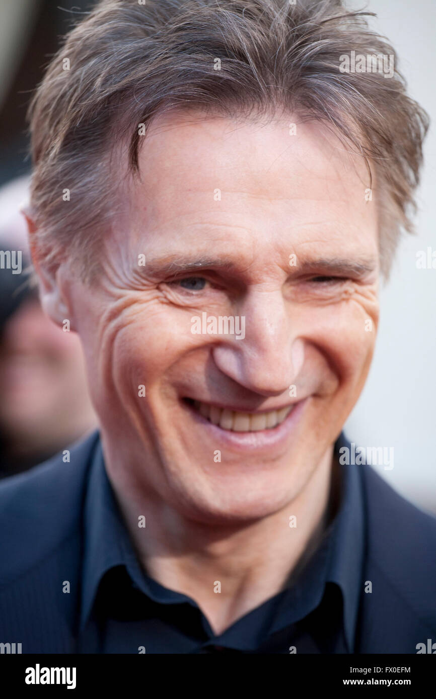 Dublin, Ireland. 9th April, 2016. Actor Liam Neeson at the IFTA Film ...