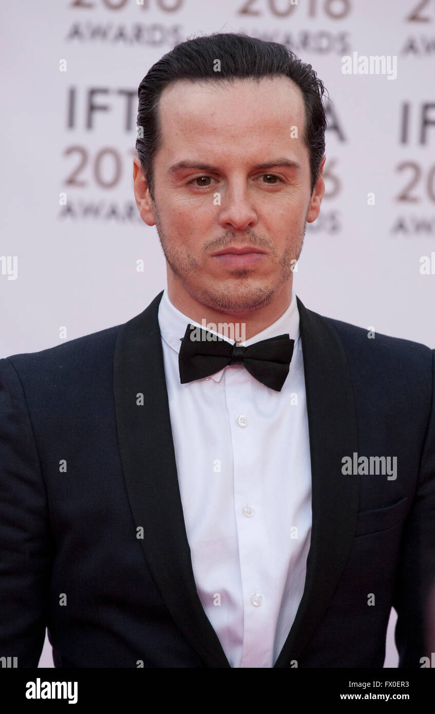 Dublin, Ireland. 9th April, 2016. Actor Andrew Scott at the IFTA Film ...