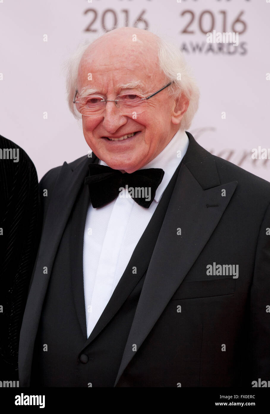Dublin, Ireland. 9th April, 2016. The President of Ireland, Michael D ...