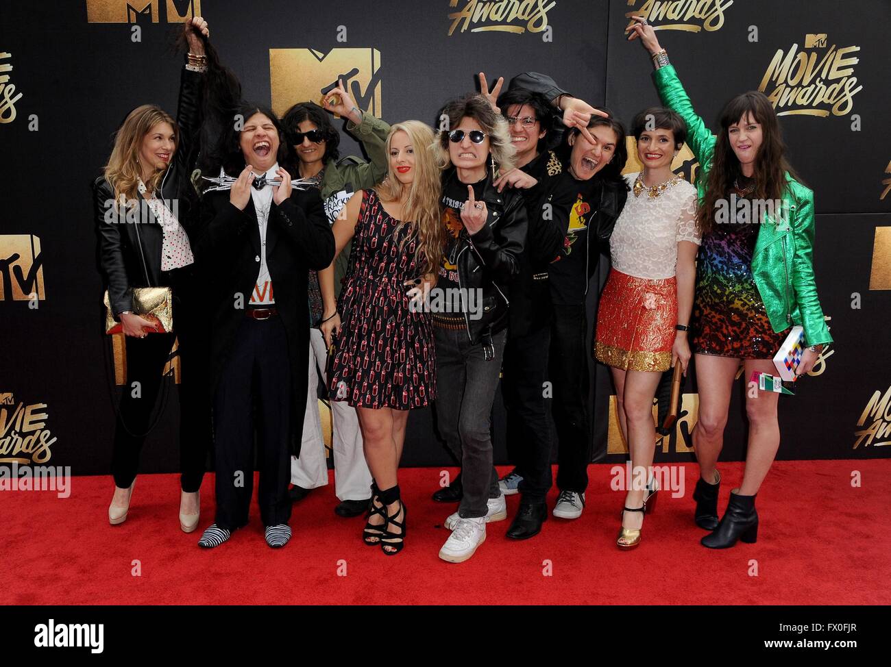 Burbank, CA. 9th Apr, 2016. Wolfpack Brothers at arrivals for MTV Movie ...