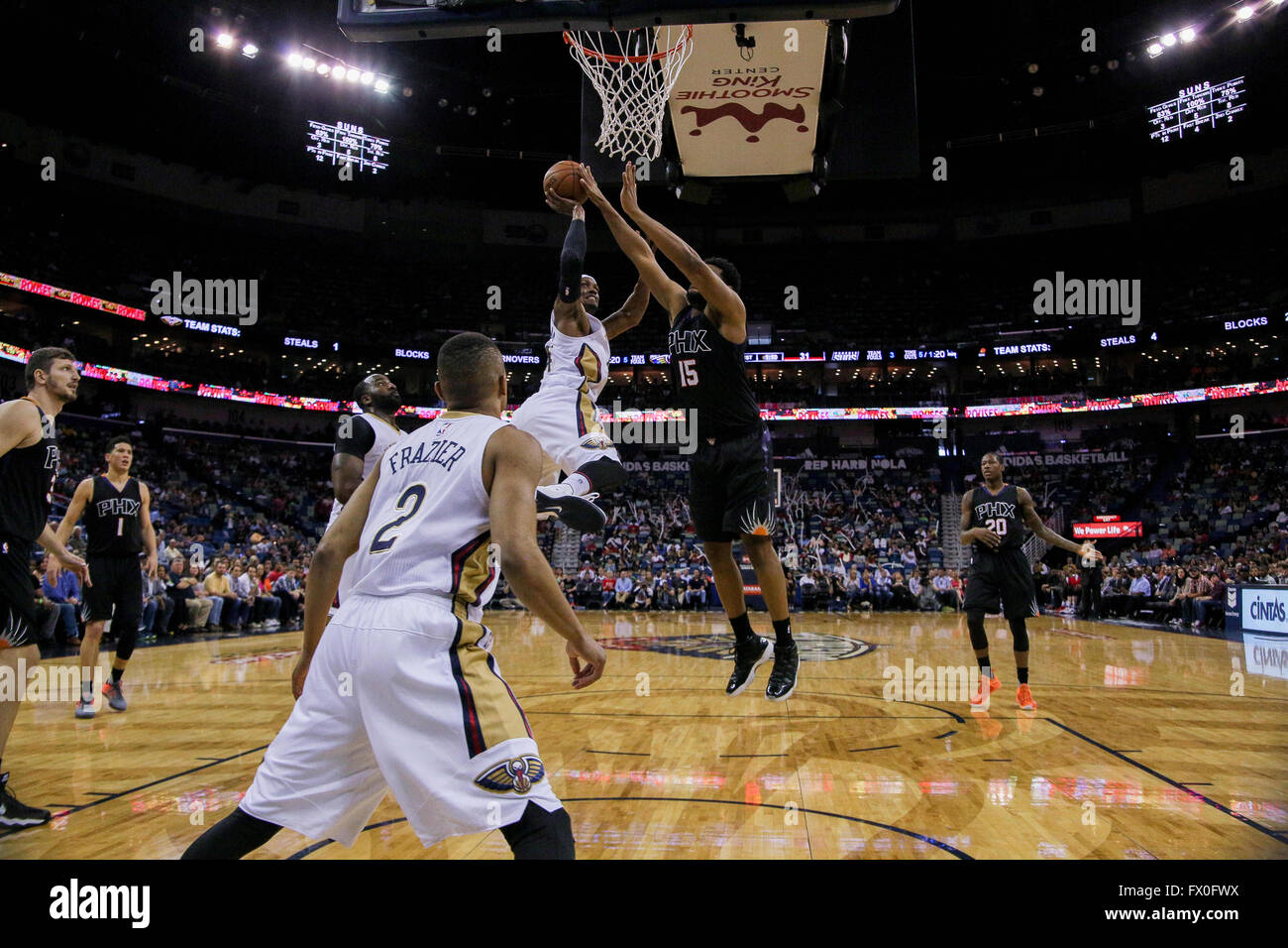 New Orleans, LA, USA. 09th Apr, 2016. New Orleans Pelicans forward ...