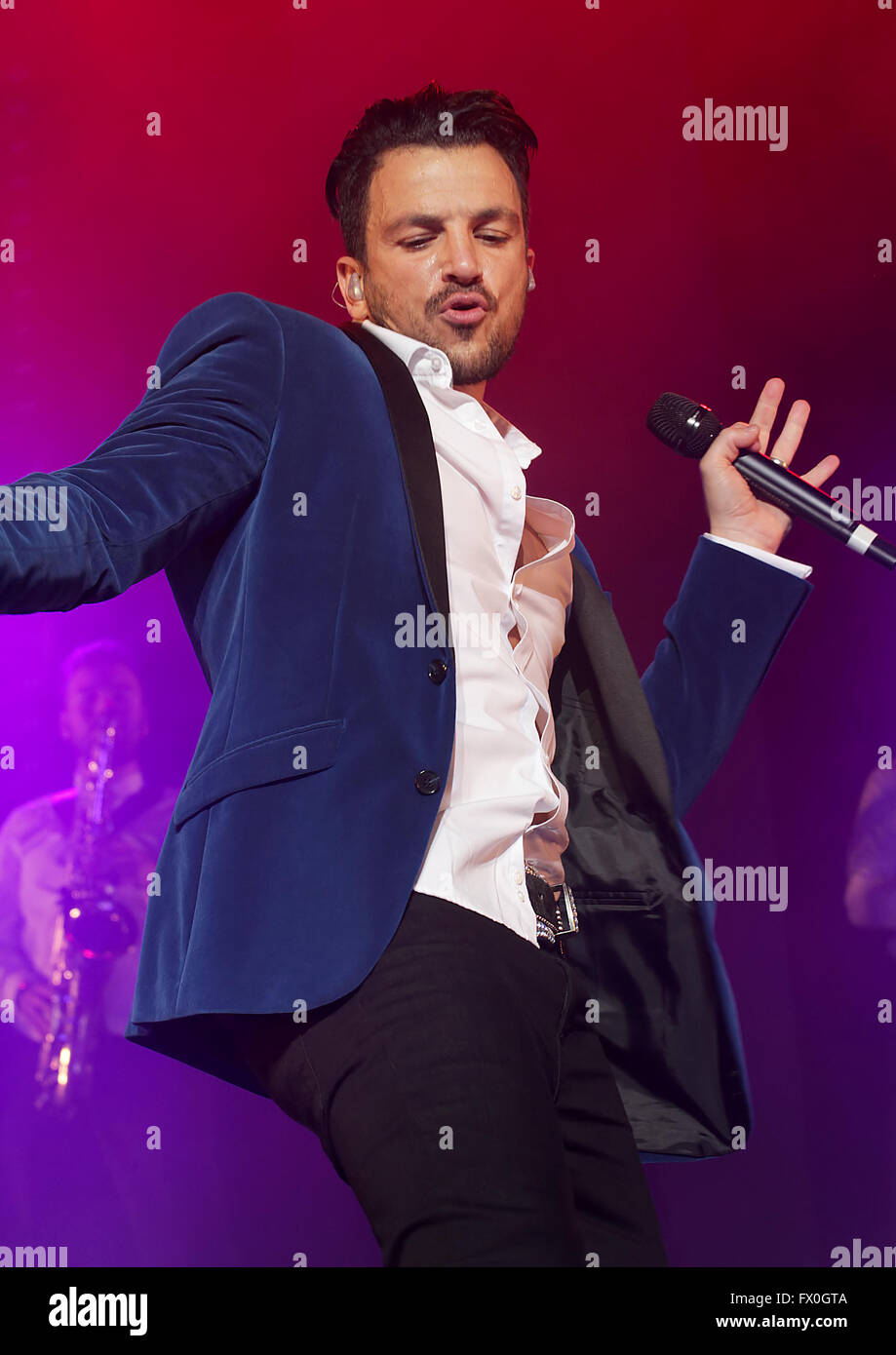 Peter Andre Performing on his 'Come Swing With Me' Tour at Liverpool ...