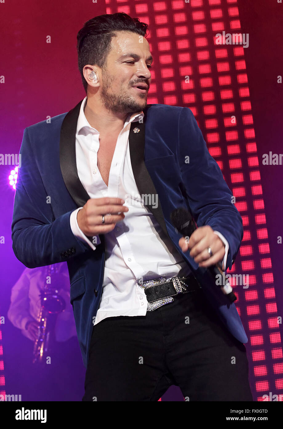 Peter Andre Performing on his 'Come Swing With Me' Tour at Liverpool ...