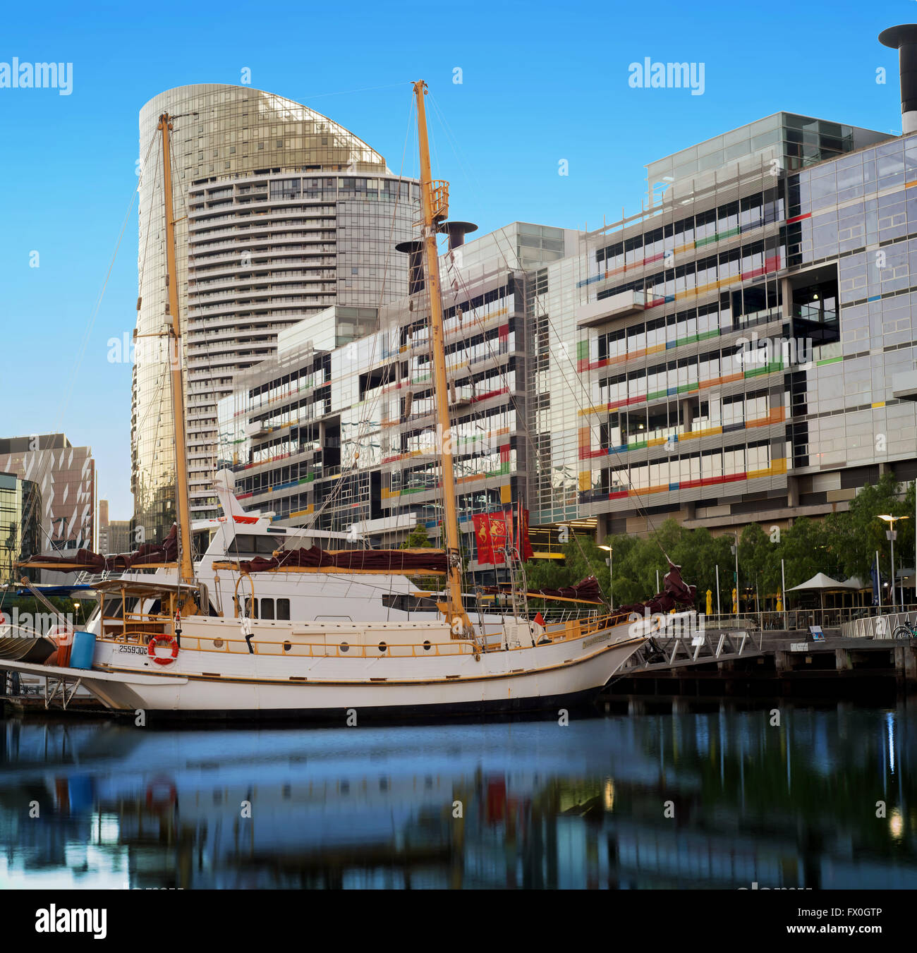 A beautiful photo of waterfront buildings and boats in Docklands on ...