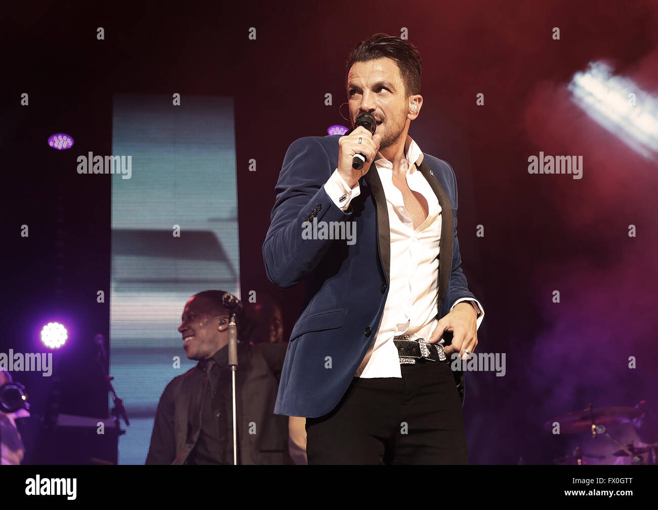 Peter Andre Performing on his 'Come Swing With Me' Tour at Liverpool ...