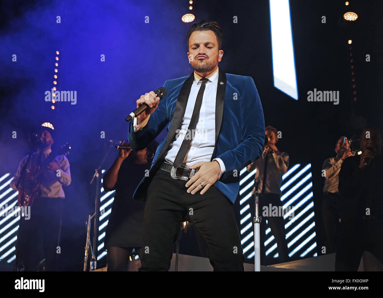 Peter Andre Performing on his 'Come Swing With Me' Tour at Liverpool ...