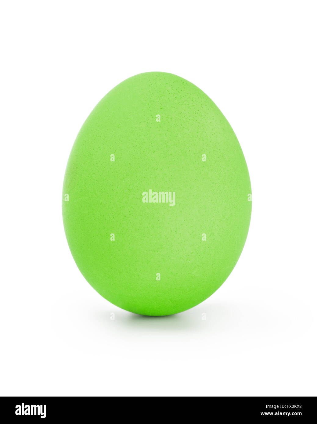 green easter egg, isolated on white Stock Photo - Alamy