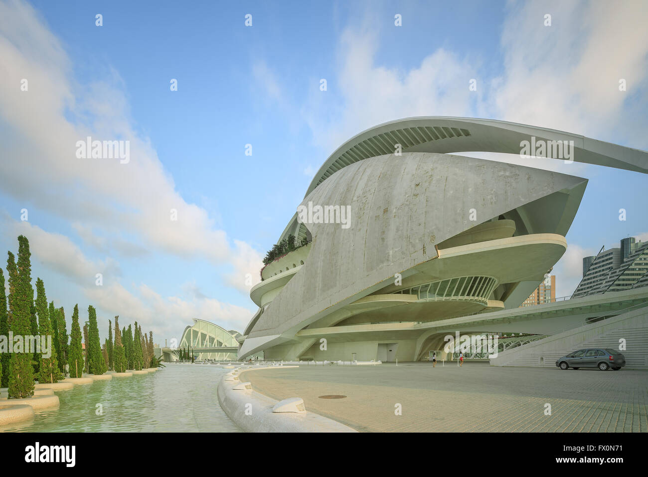 Modern european architecture and museum, Valencia Spain Stock Photo - Alamy