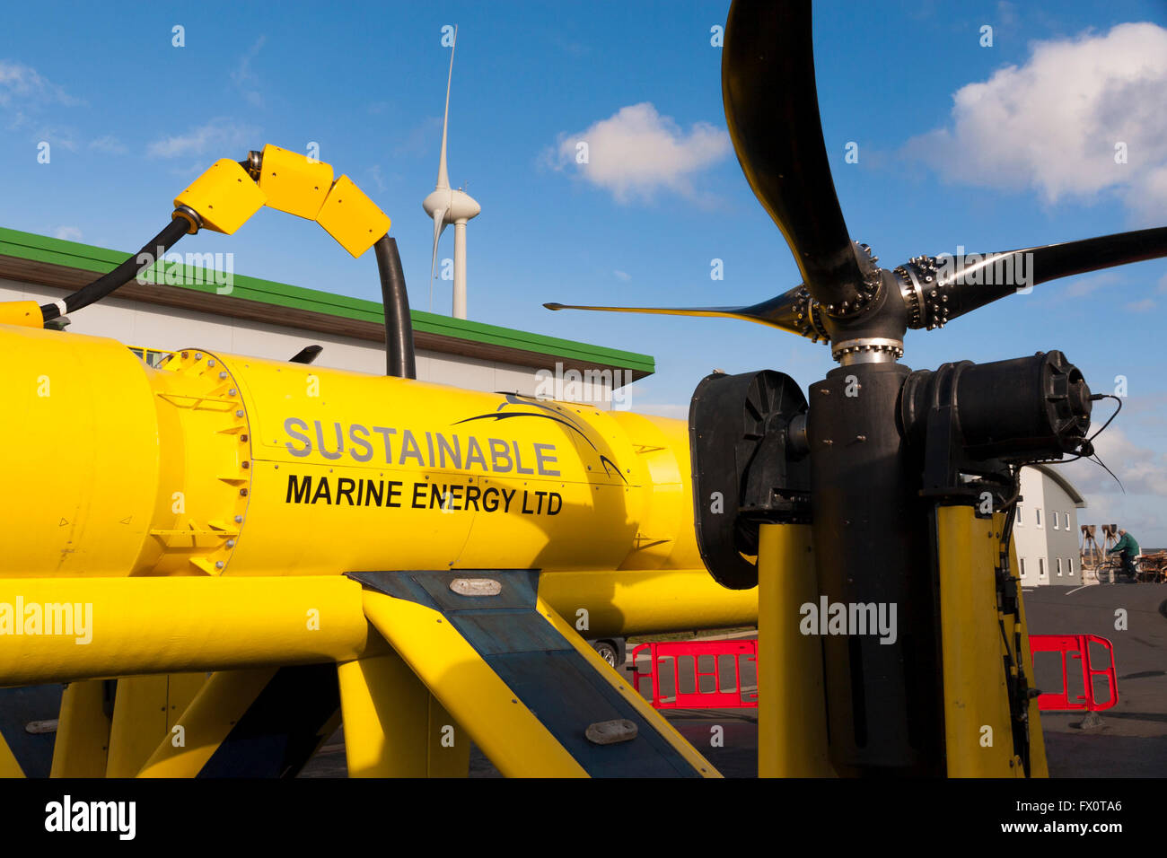 Sustainable Marine Energy Ltd.'s "PLAT-O" tidal energy platform, with ...