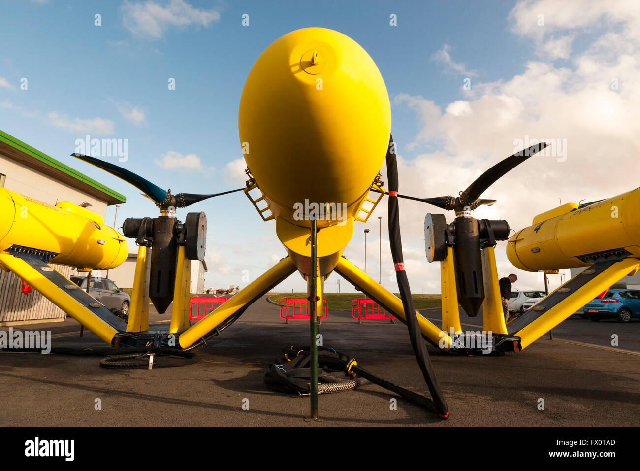 Sustainable Marine Energy Ltd.'s "PLAT-O" tidal energy platform, with ...