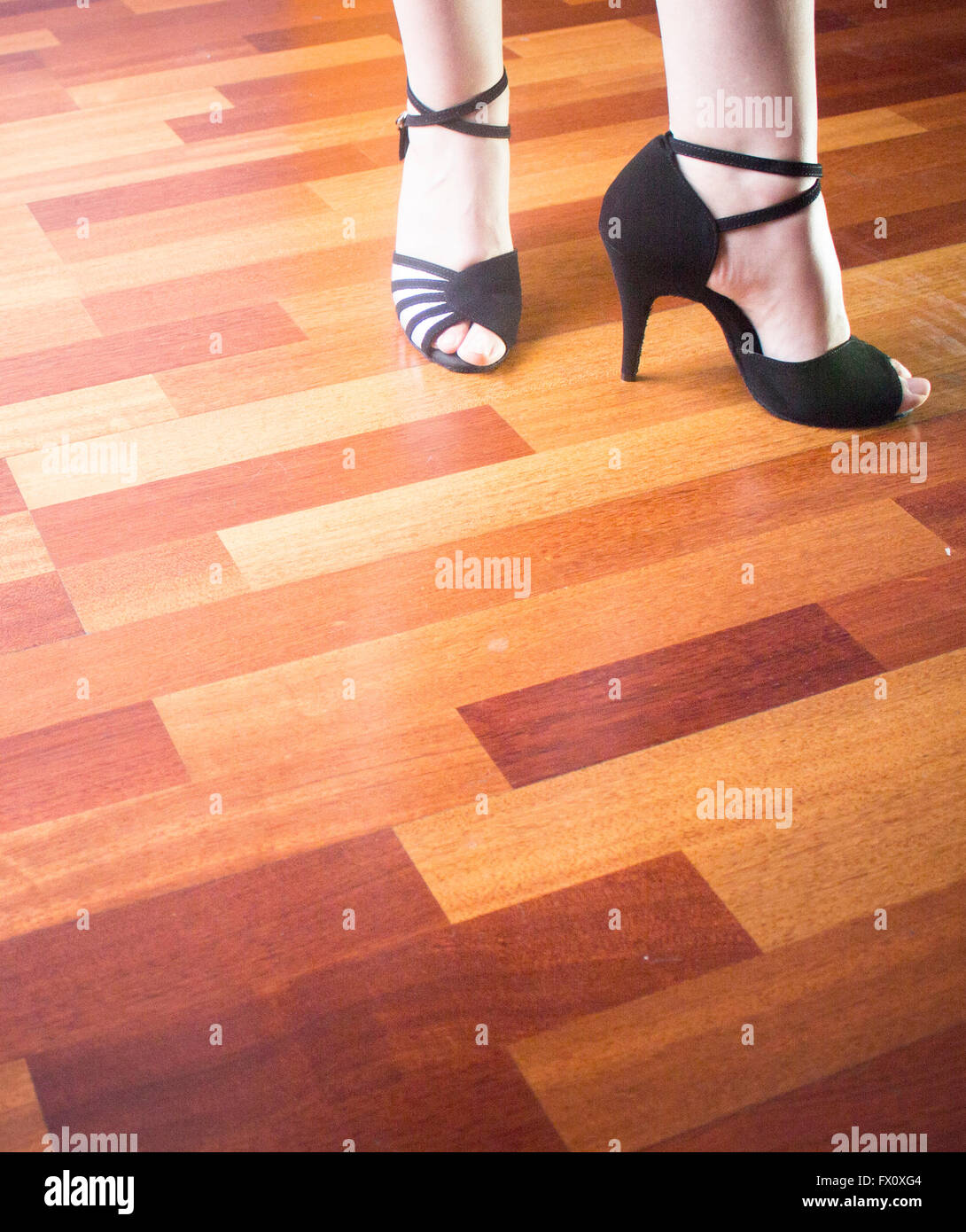 Female ballroom, standard, sport dance, latin and salsa dancer feet and ...