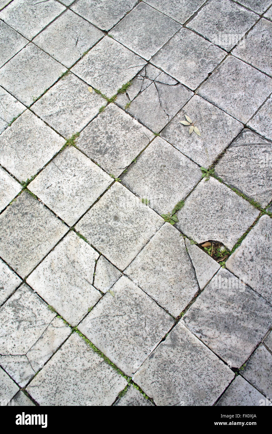 old and cracked marble floor outdoors Stock Photo - Alamy