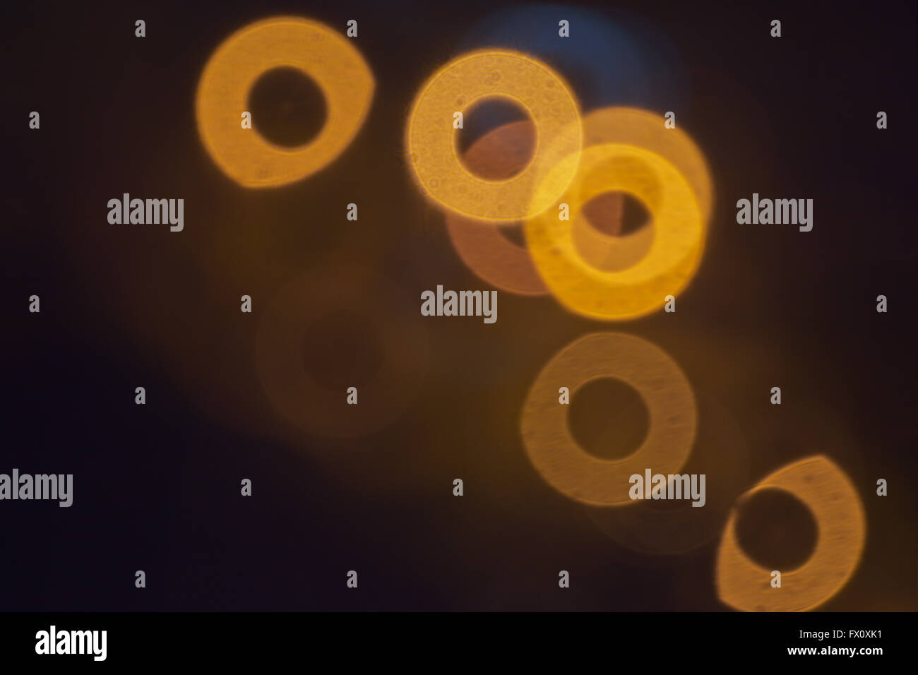 Artistic blur and donut bokeh of downtown Kuala Lumpur, Malaysia Stock ...