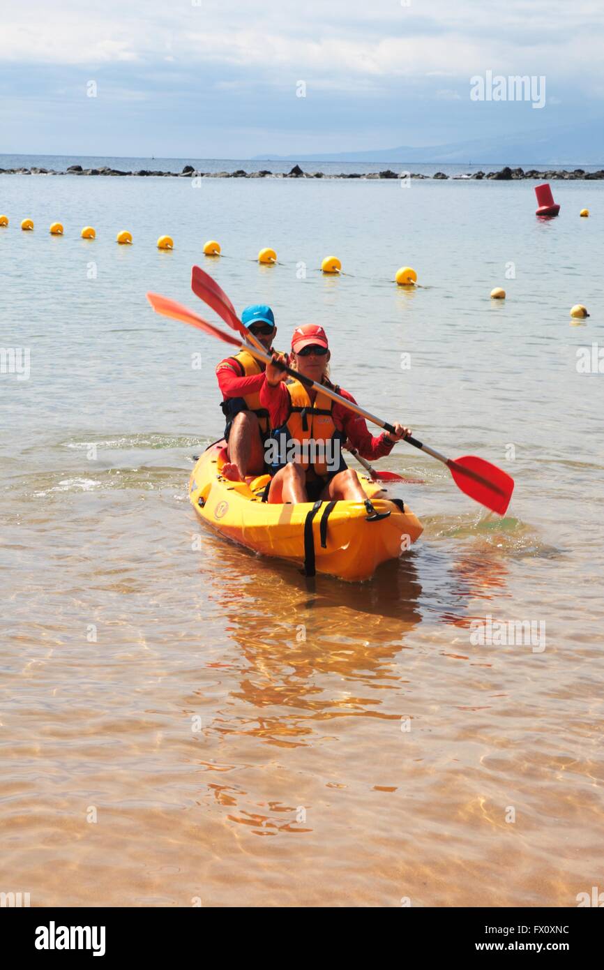 People doing kayak Stock Photo - Alamy