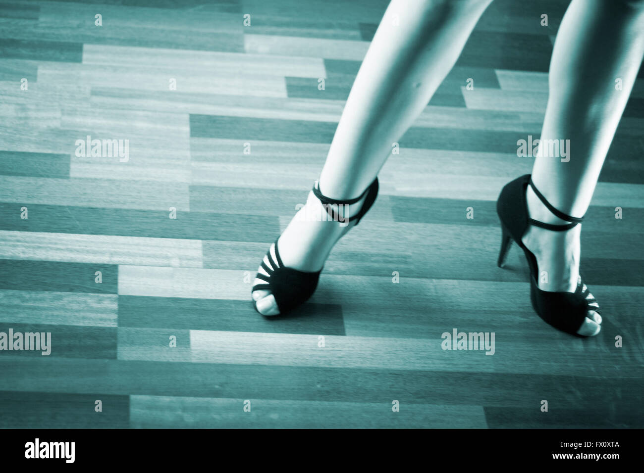Female ballroom, standard, sport dance, latin and salsa dancer feet and ...