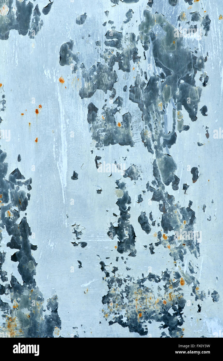 Rusty iron surface with damaged blue paint Stock Photo - Alamy