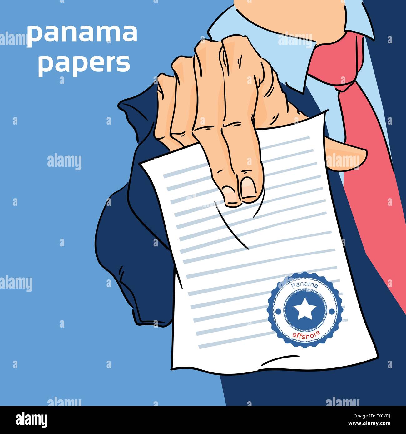 Panama papers illustration Stock Vector Images - Alamy