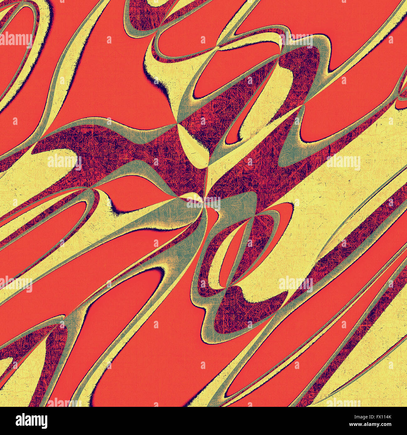 Old texture or Background. With yellow, red, purple, gray patterns ...