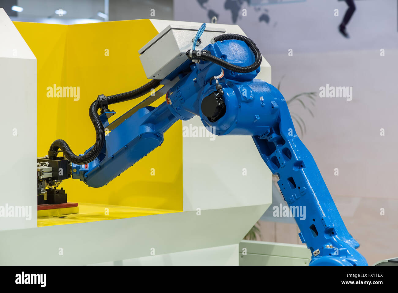 robotic hand machine tool at industrial manufacture factory Stock Photo ...