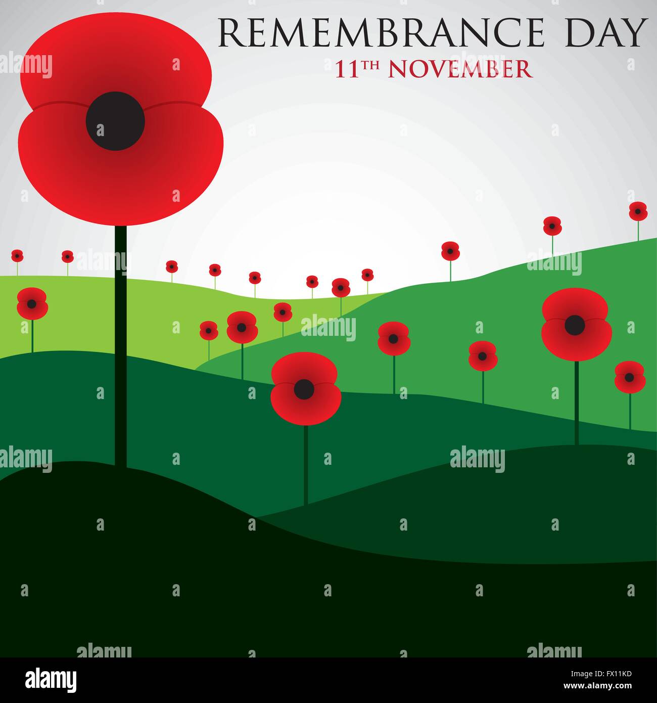 Remembrance Day card in vector format Stock Vector Image & Art - Alamy