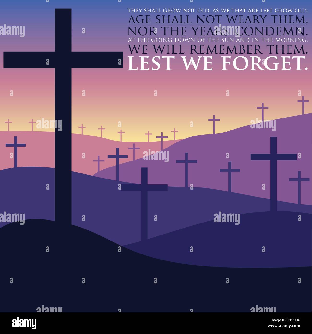 Remembrance Day card in vector format Stock Vector Image & Art - Alamy