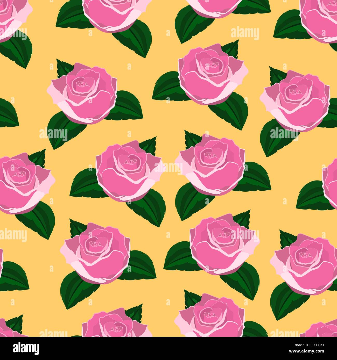 seamless wallpaper pink roses Stock Vector Image & Art - Alamy