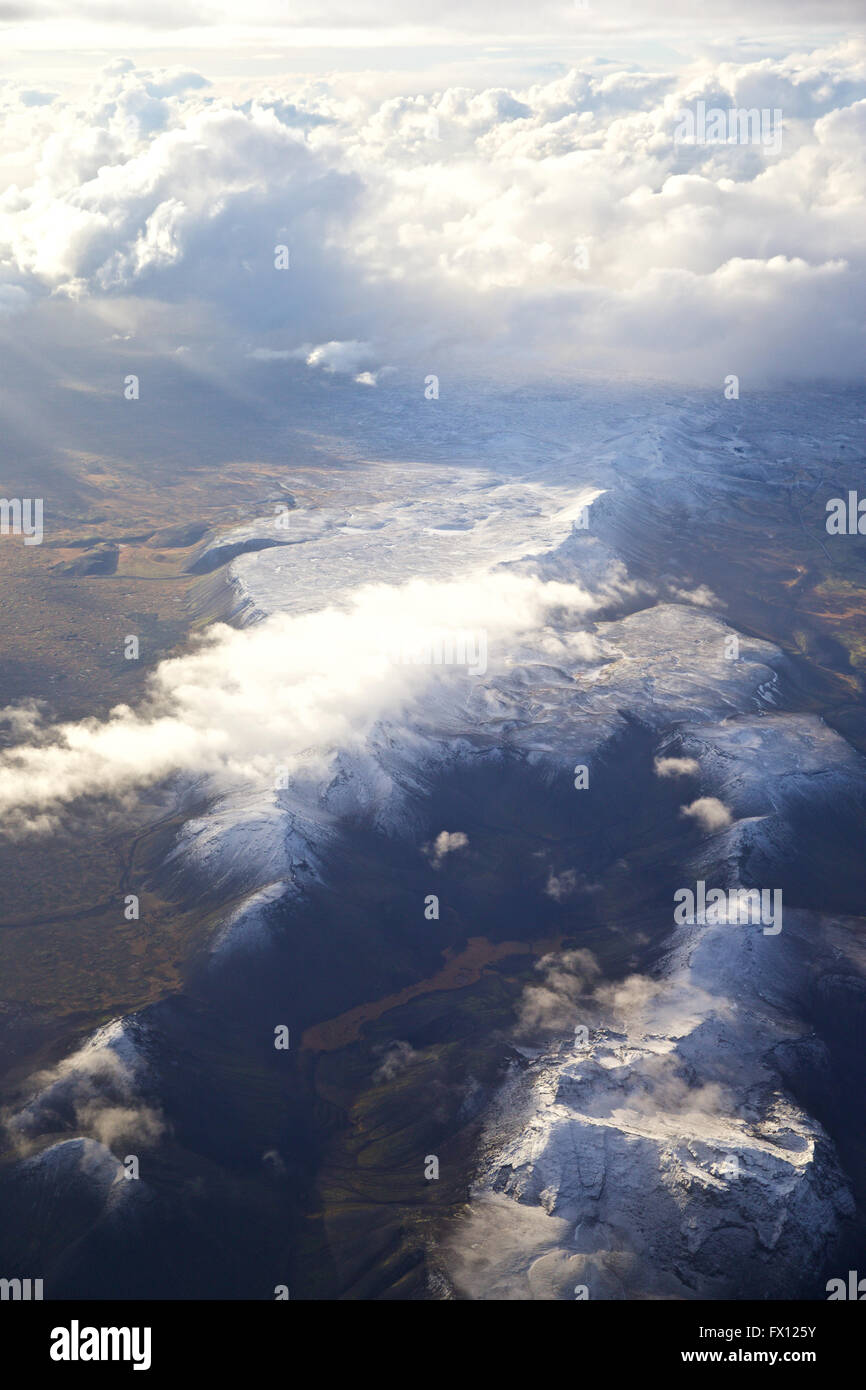 Iceland winter aerial hi-res stock photography and images - Alamy