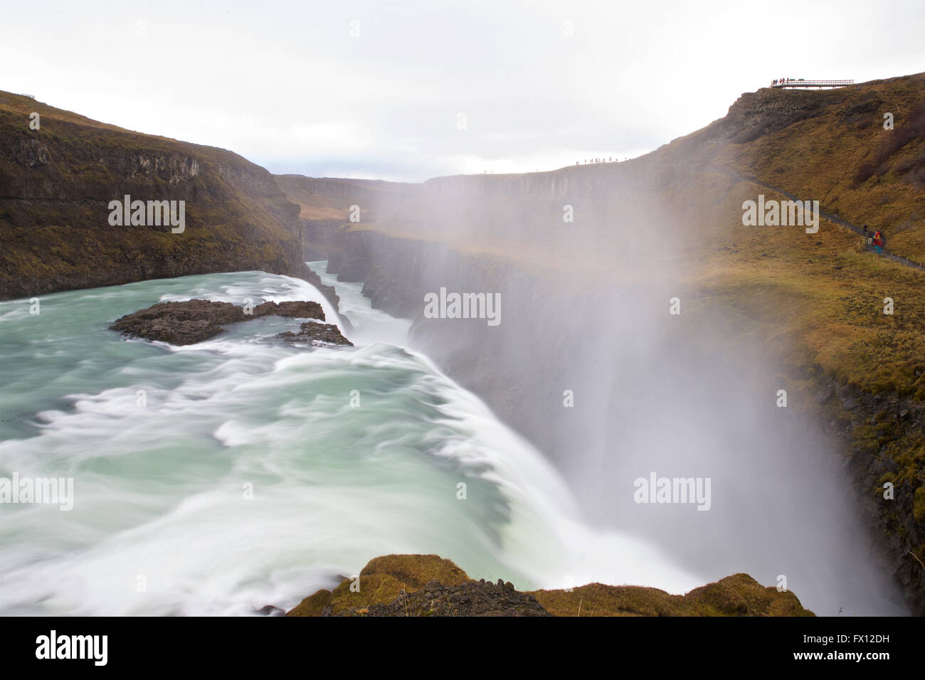 Iceland Gullfoss waterfall Stock Photo - Alamy