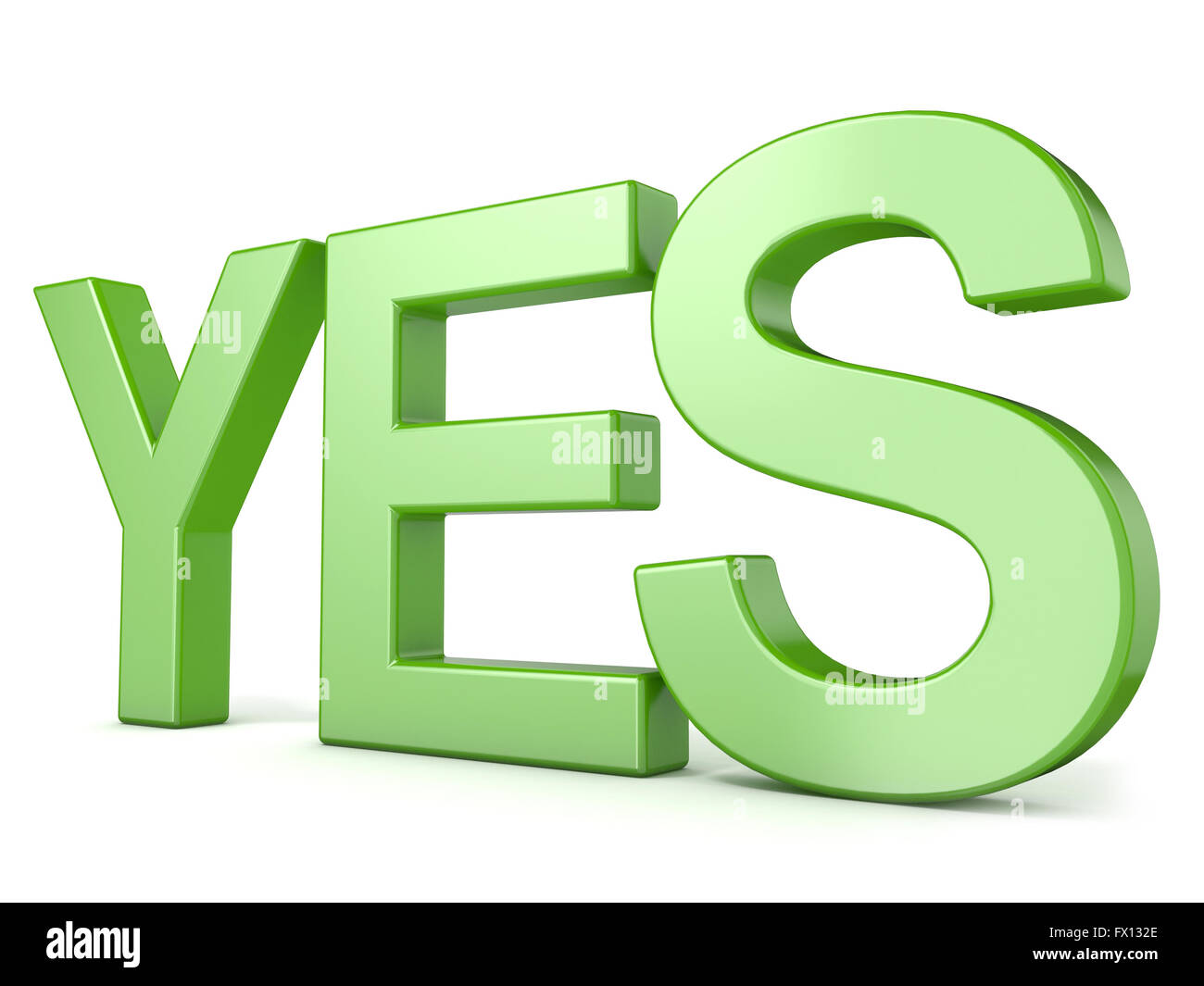 Word yes hi-res stock photography and images - Alamy