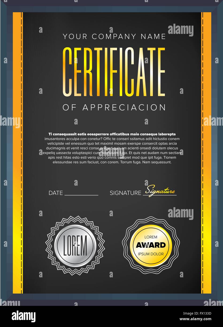 Black Certificate Design High Resolution Stock Photography and Images ...