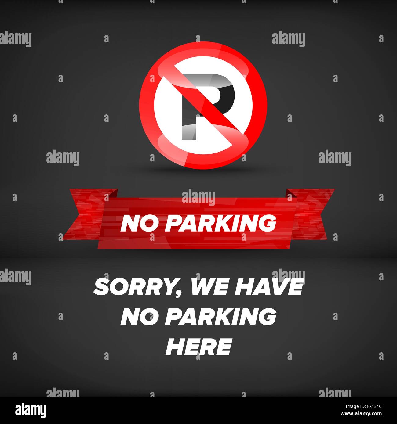 No parking sign Stock Vector Image & Art - Alamy