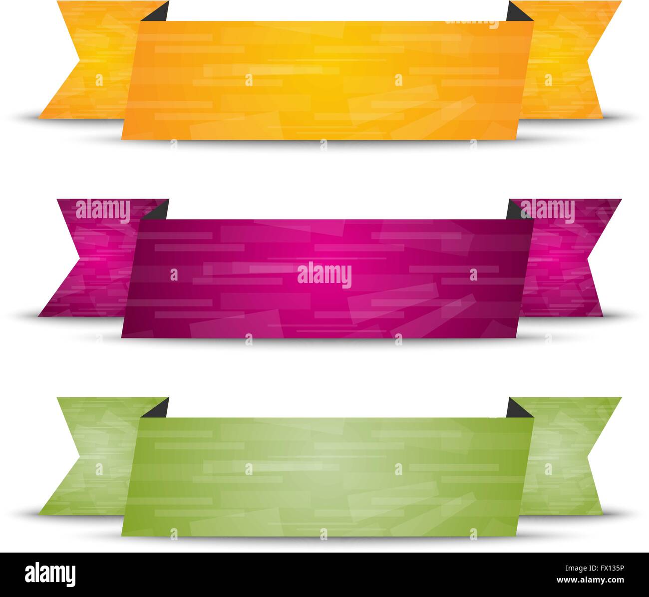 Horizontal ribbon set Stock Vector Image & Art - Alamy