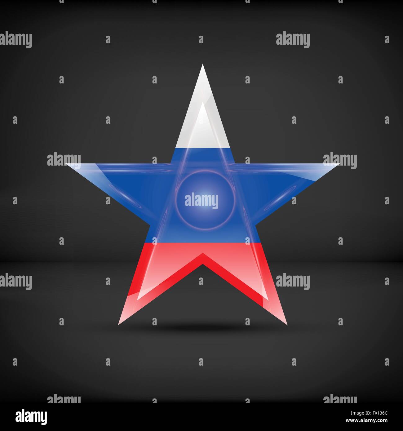 Russian flag in star Stock Vector Image & Art - Alamy