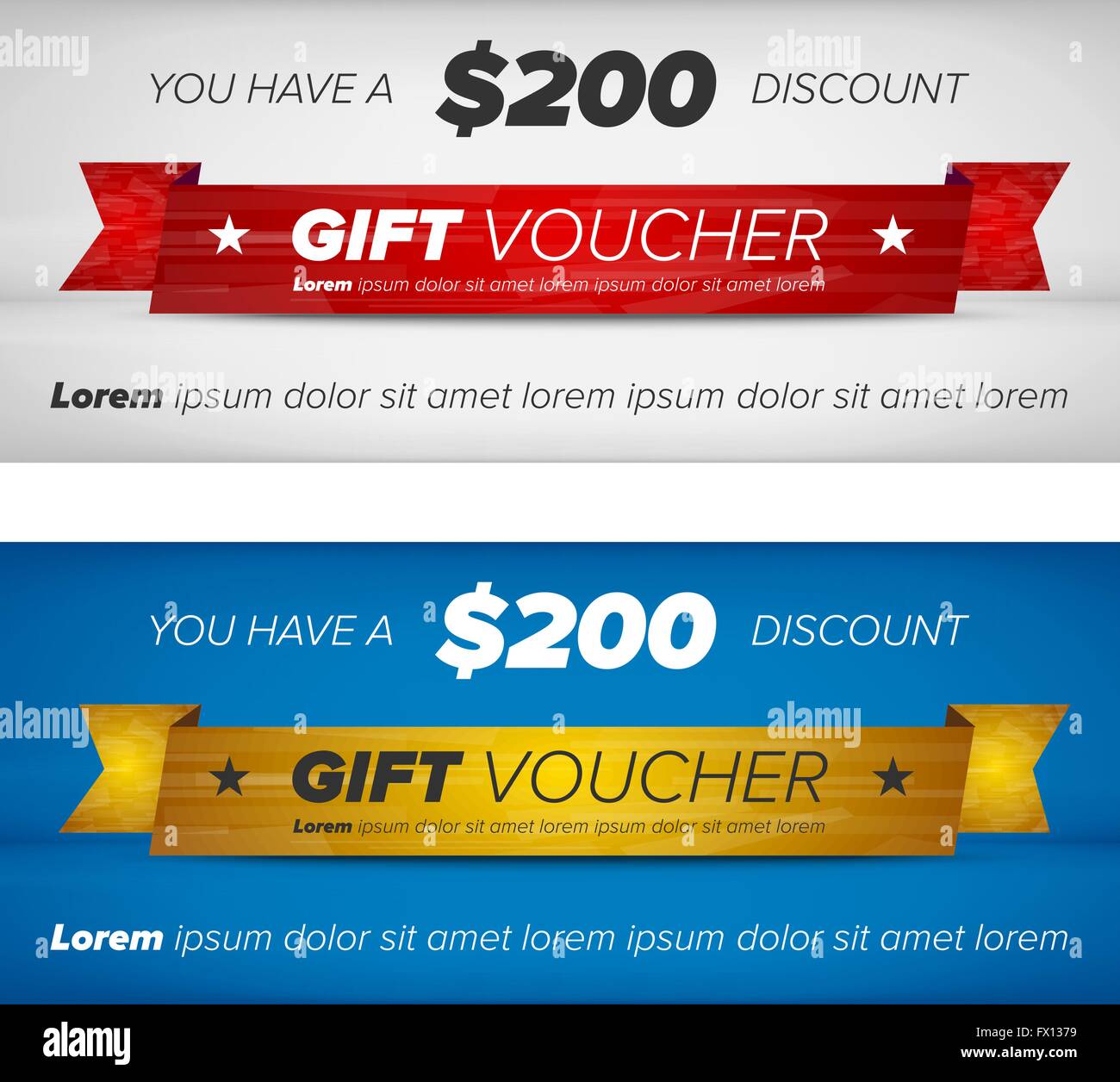Gift voucher design Stock Vector Image & Art - Alamy