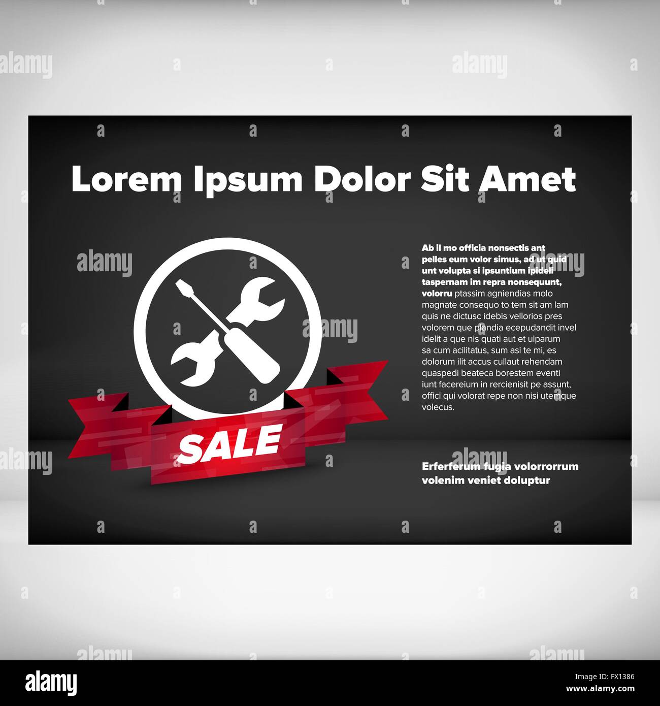 Repair Leaflet Design Stock Vector Image & Art - Alamy