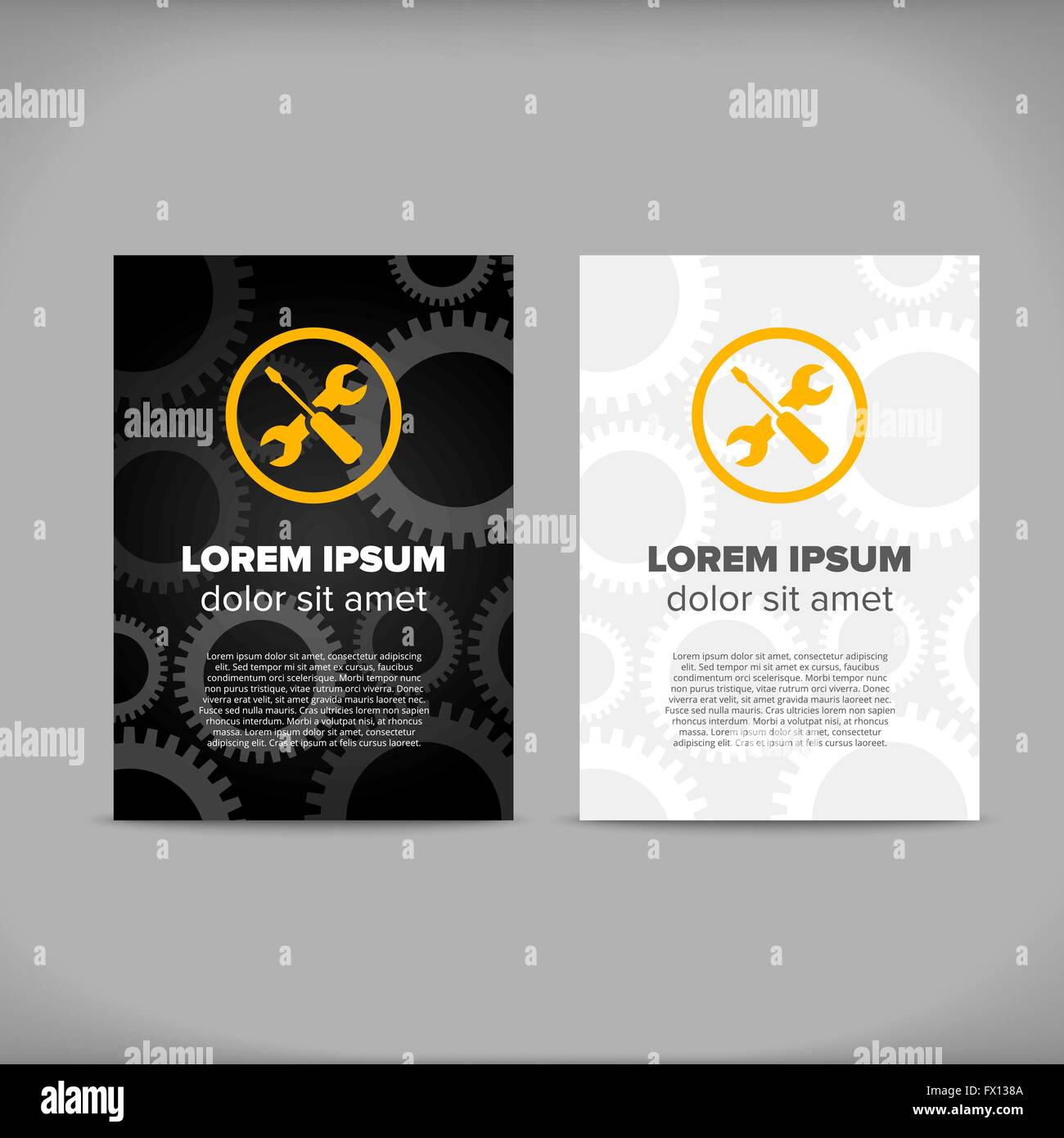 Repair Leaflet Design Stock Vector Image & Art - Alamy