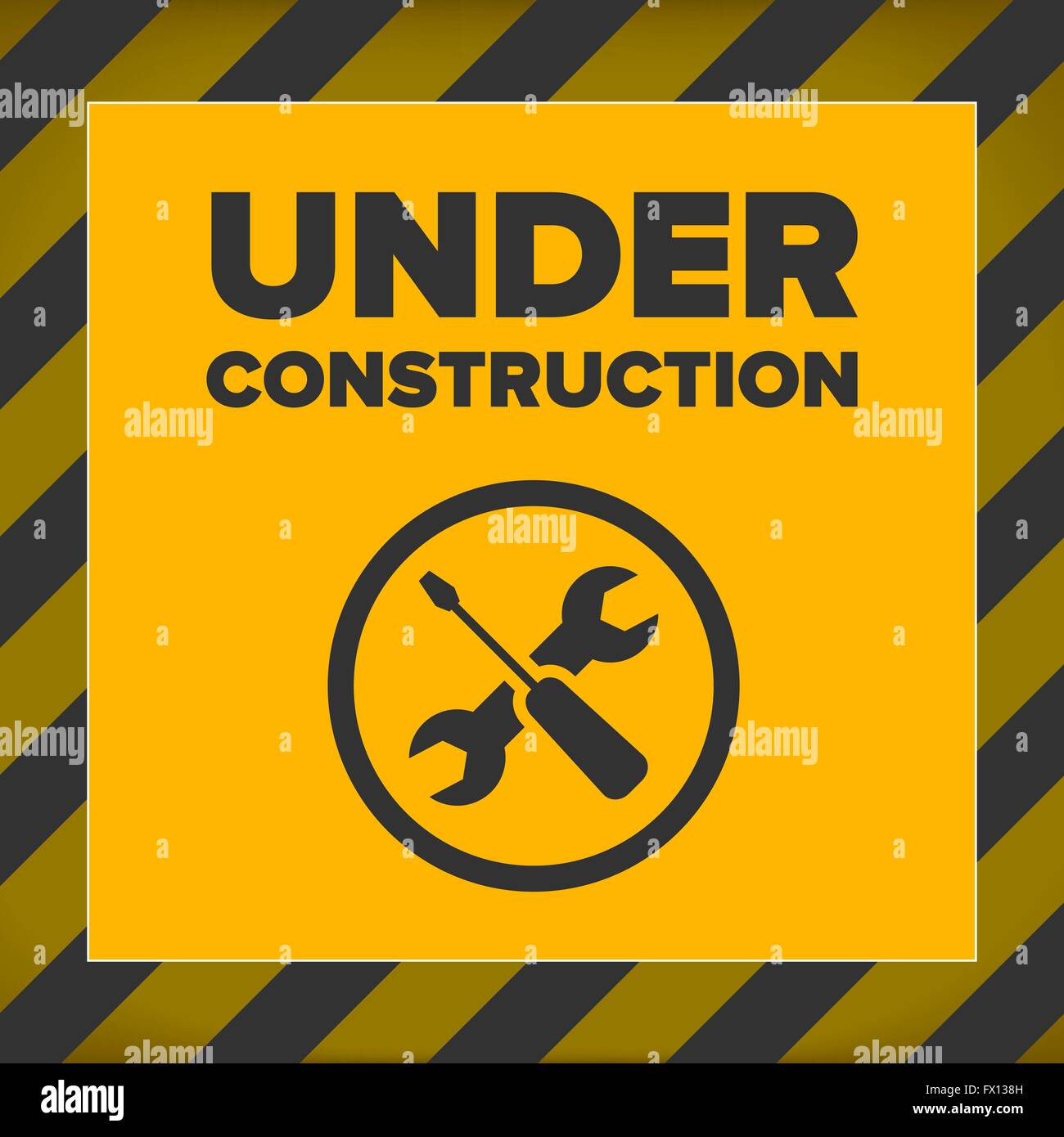 Under repairs Stock Vector Images - Alamy