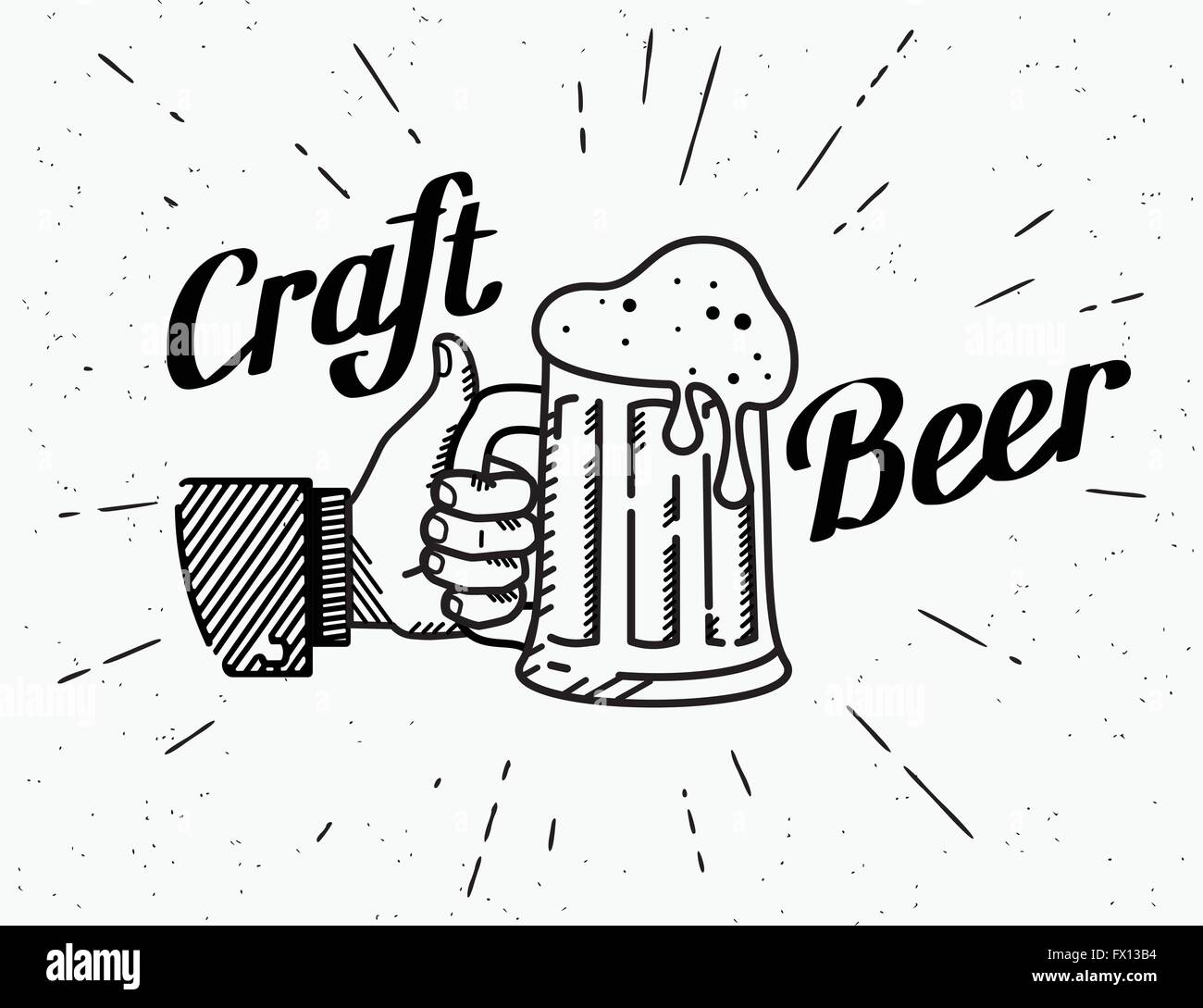 Thumbs up drink poster Cut Out Stock Images & Pictures - Alamy