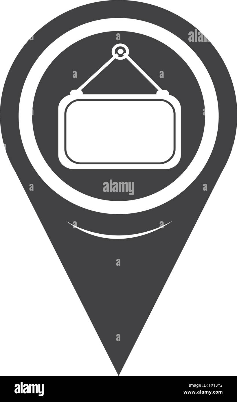 Map Pointer Blank Label Icon Stock Vector Image & Art - Alamy