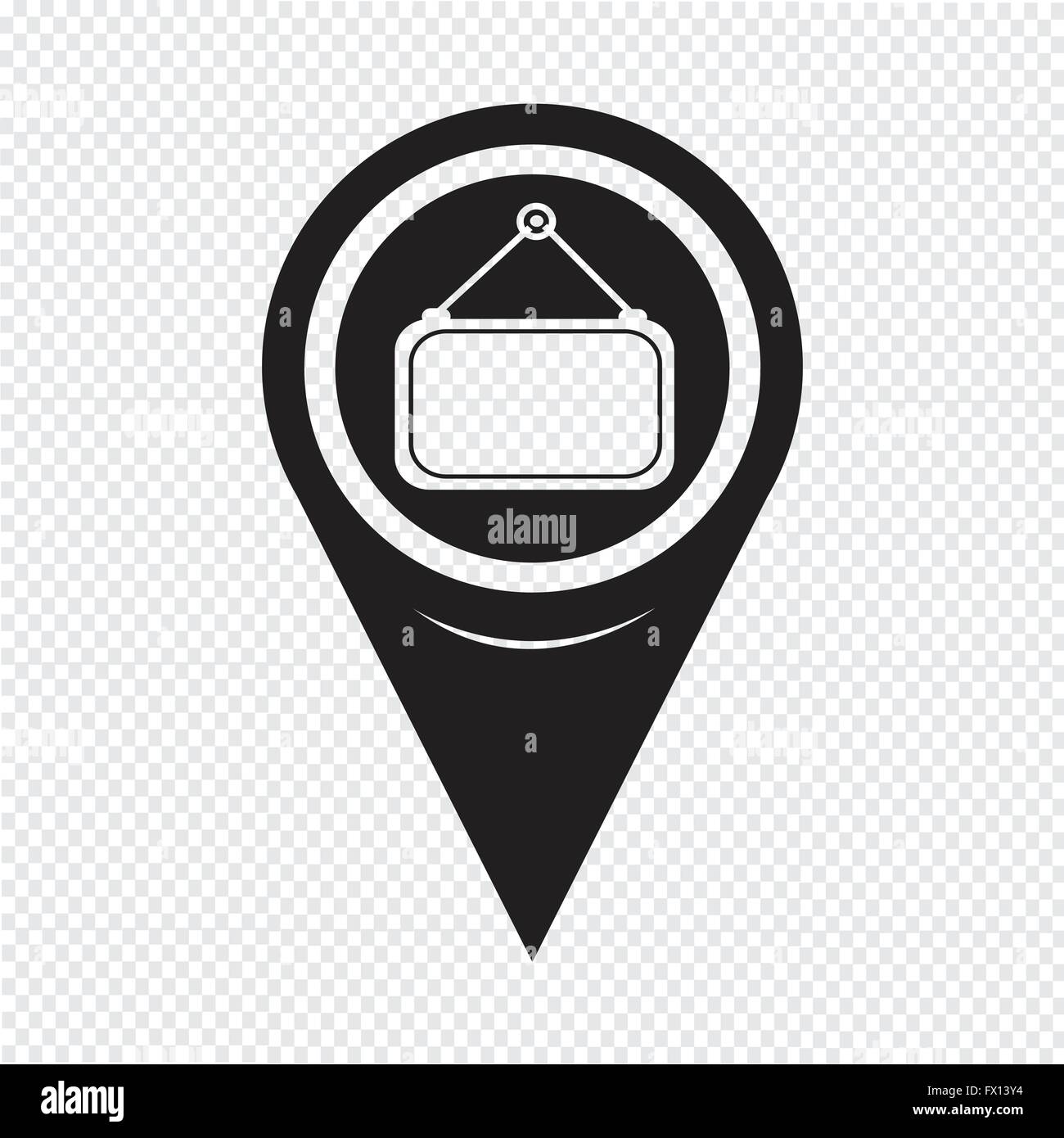 Map Pointer Blank Label Icon Stock Vector Image & Art - Alamy
