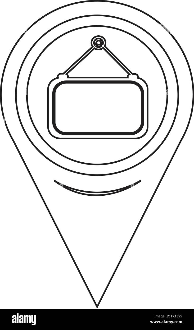 Map Pointer Blank Label Icon Stock Vector Image & Art - Alamy