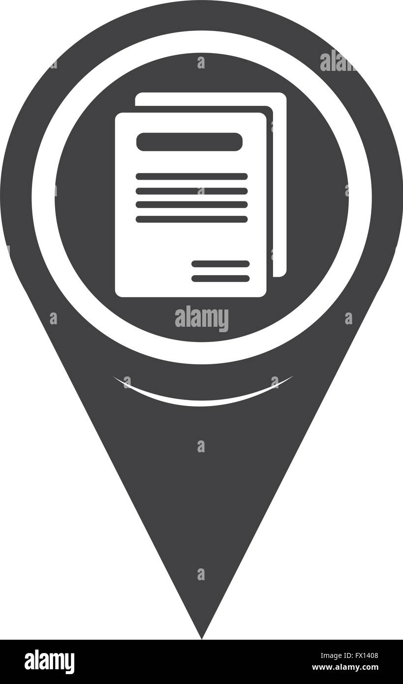 Map Pointer Book Icon Stock Vector Image & Art - Alamy