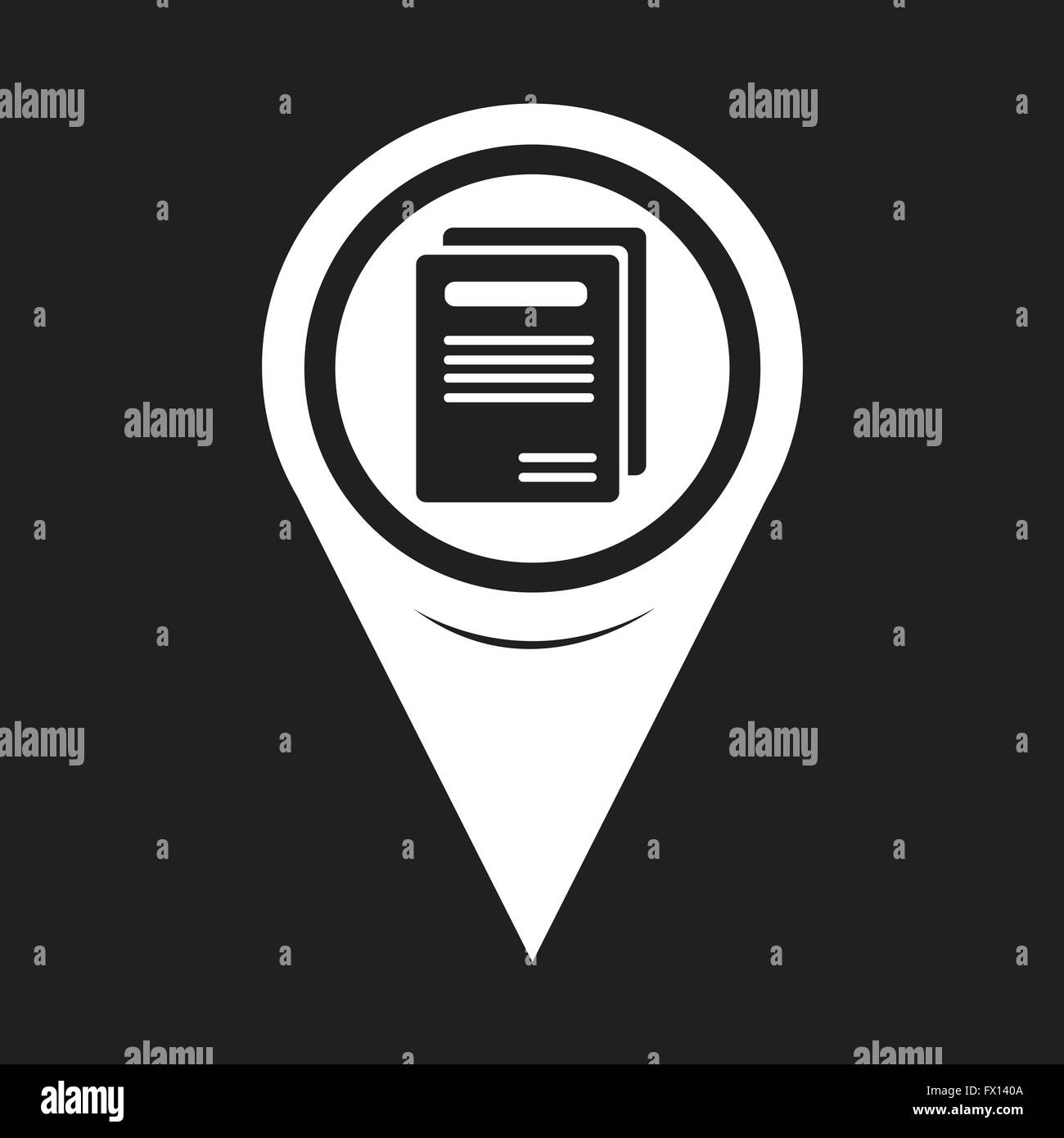 Map Pointer Book Icon Stock Vector Image & Art - Alamy