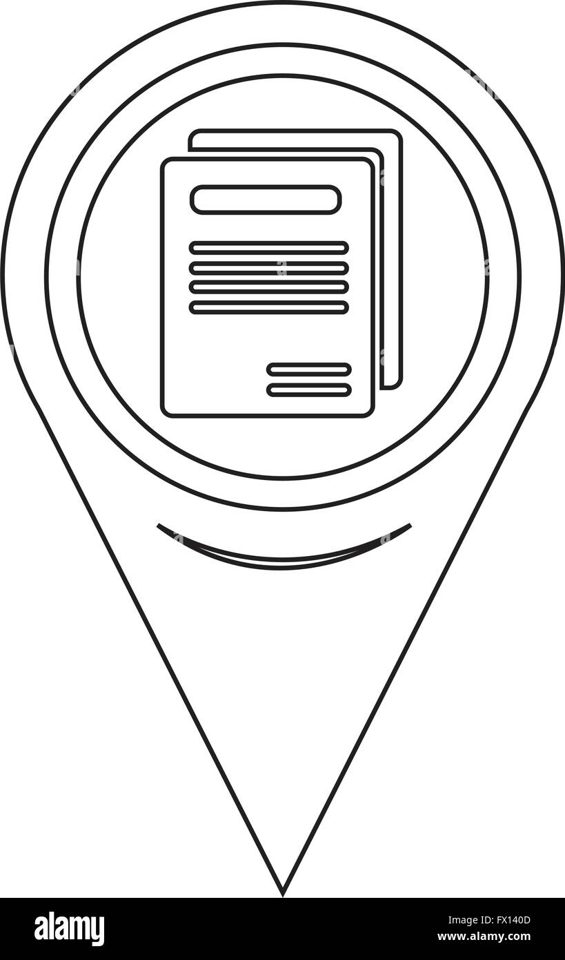 Map Pointer Book Icon Stock Vector Image & Art - Alamy