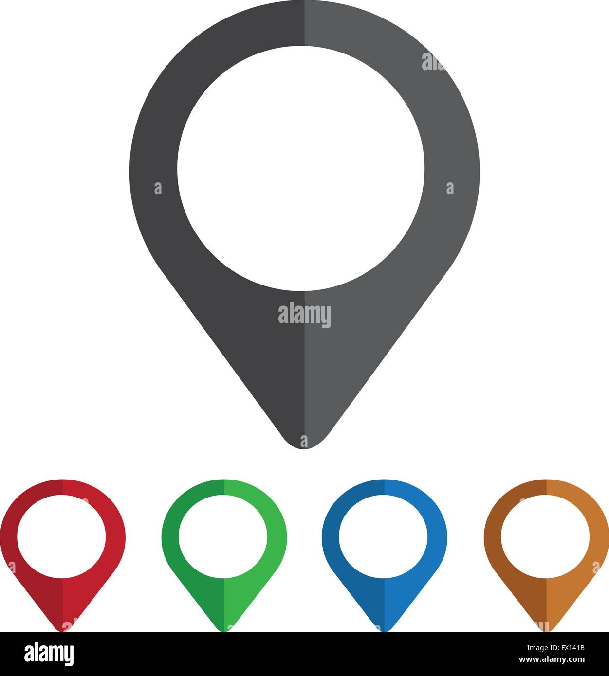 mapping pins icon Stock Vector Image & Art - Alamy